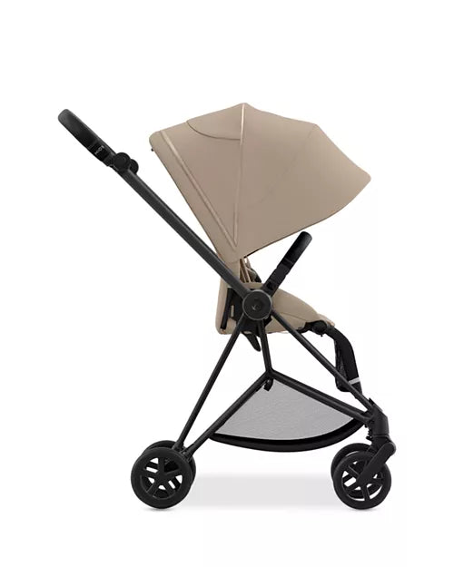 Cybex Mios 3 Compact Stroller - Cozy Beige Fabric/Matte Black Frame ...