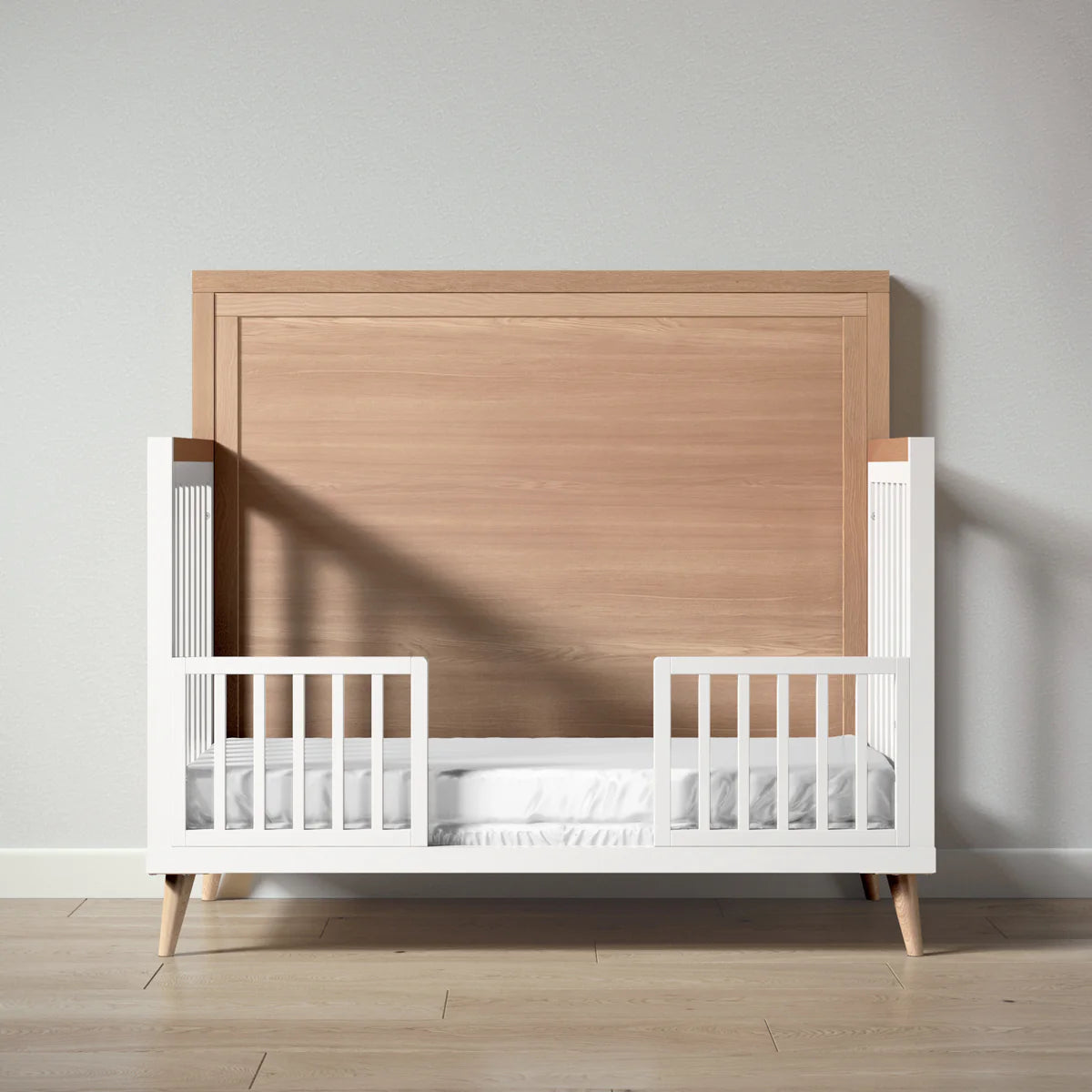 Romina Furniture New York Crib - Albero Puro/Solid White Accent – Galt Baby
