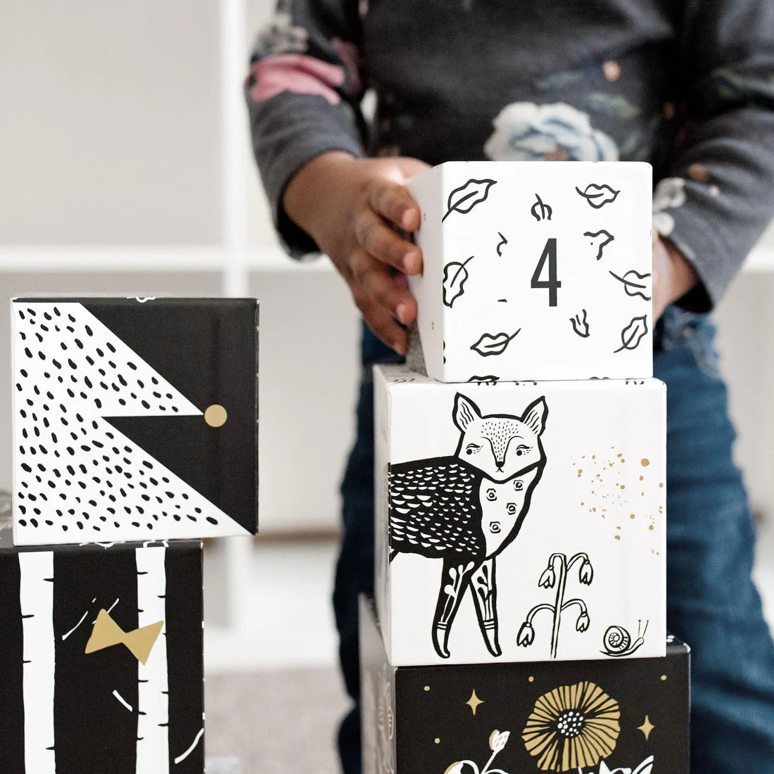 Wee Gallery Nesting Blocks - Woodland Numbers – Galt Baby